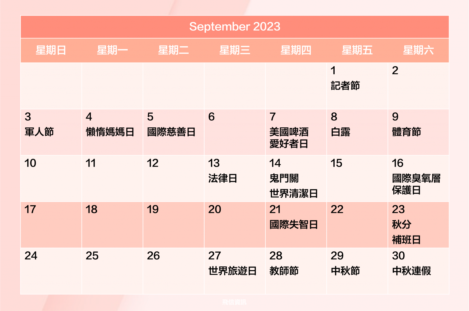 2023年9、10月節日行銷全攻略！網羅全世界好玩節日 - 飛信資訊部落格